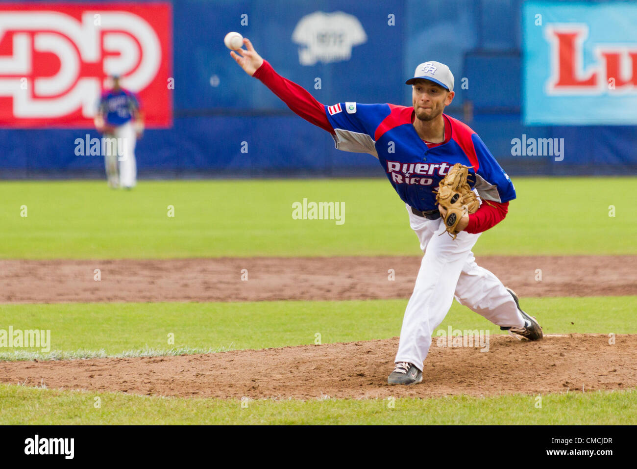 HAARLEM, THE NETHERLANDS, 18/07/2012. Pitcher Luis Cintron of team ...