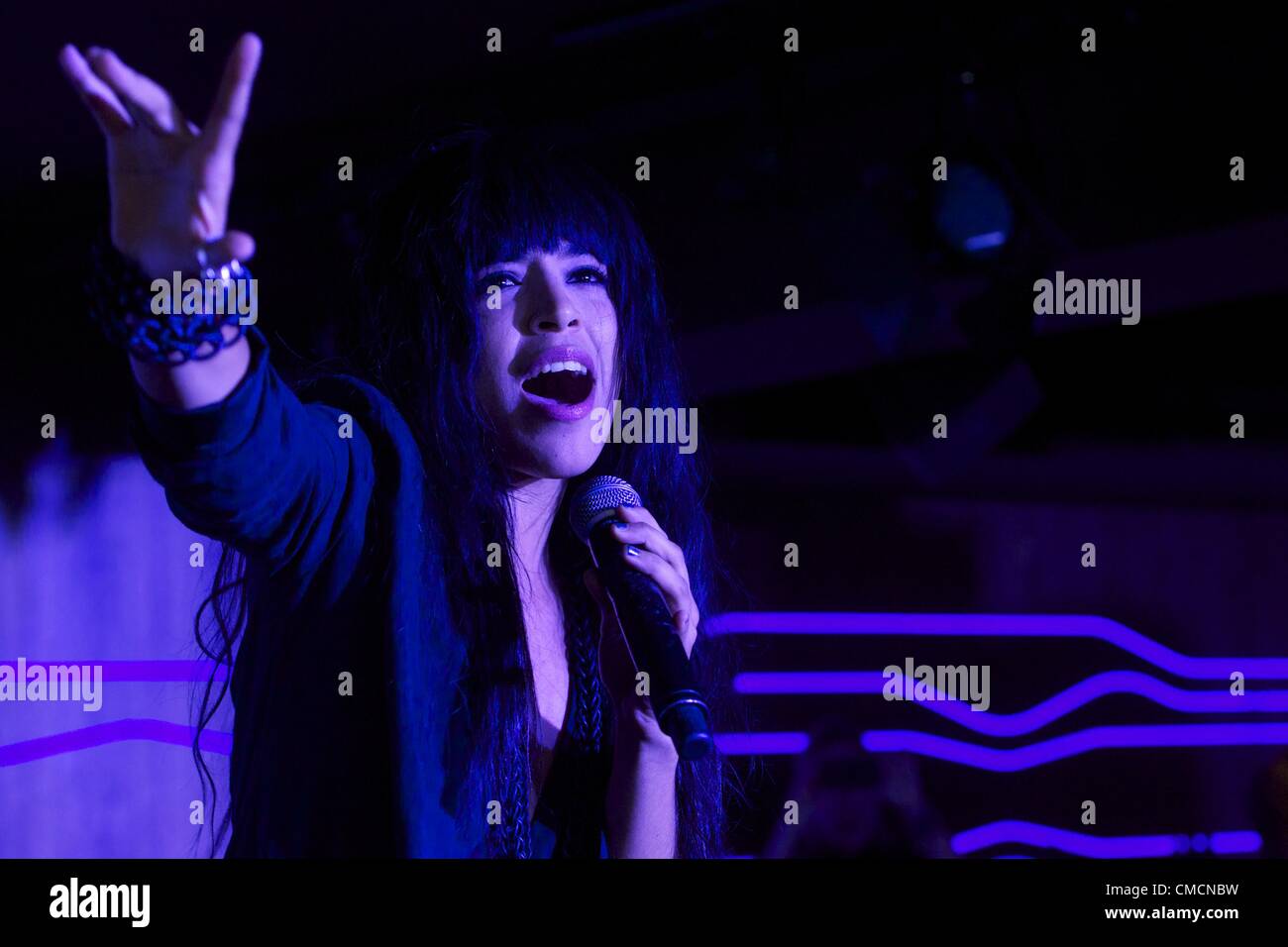 July 19, 2012 - Madrid, Spain - Swedish singer Loreen, winner of ...