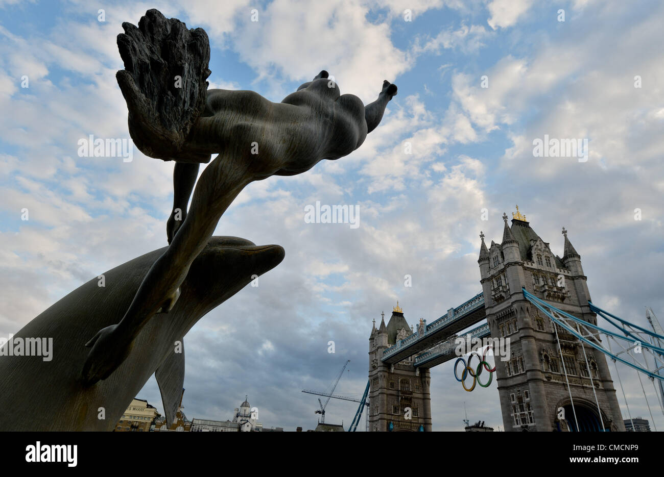 LONDON, England: Thursday 19 July 2012, the "Girl with a dolphin ...