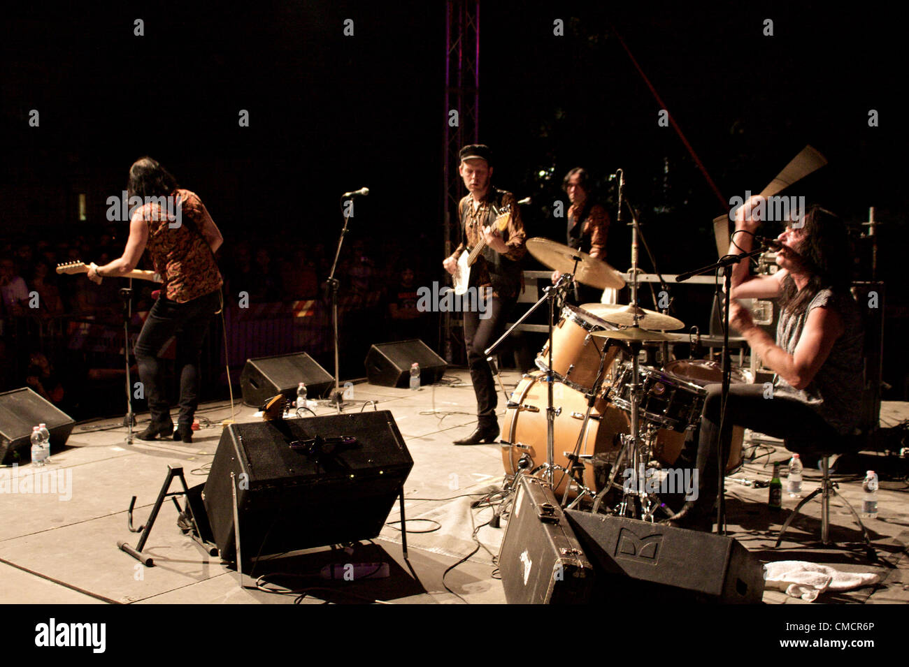 BOLOGNA, ITALY - JUL 19: Fuzztones [famous Garage Band from USA ...