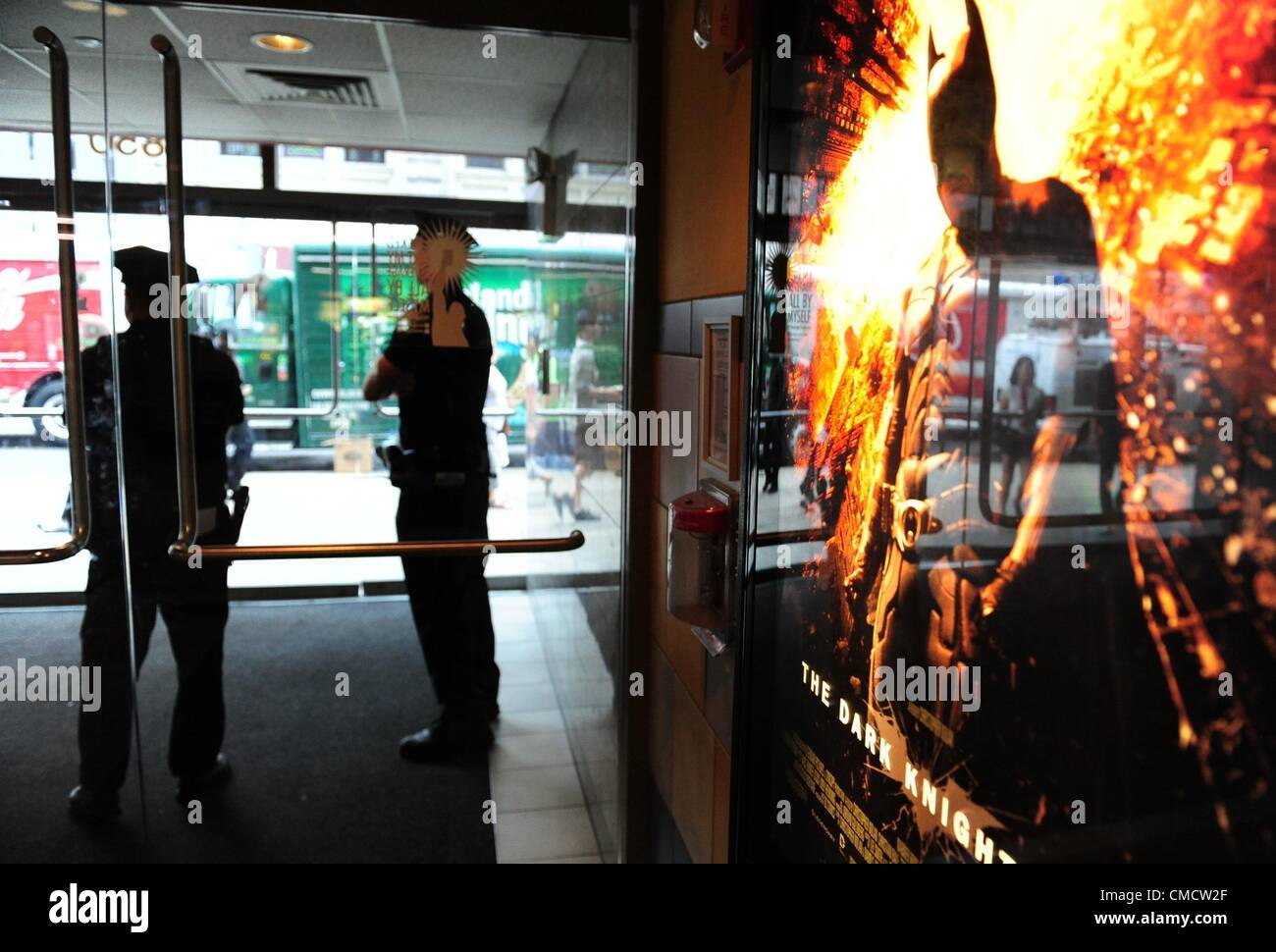 July 20, 2012 - Manhattan, New York, U.S. - Police officers stand watch ...