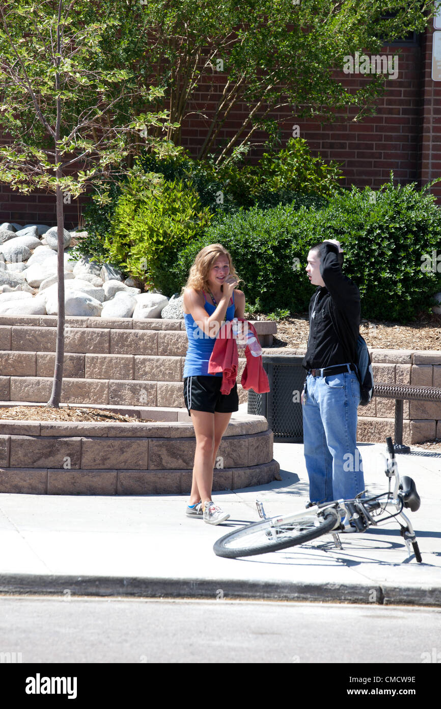 Aurora, Colorado, USA. July 20, 2012. The family members of victims ...