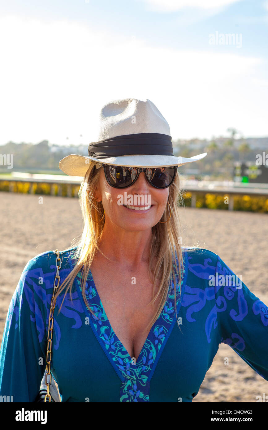 July 18, 2012 - Delmar, California, U.S - Movie star Bo Derick..Where ...