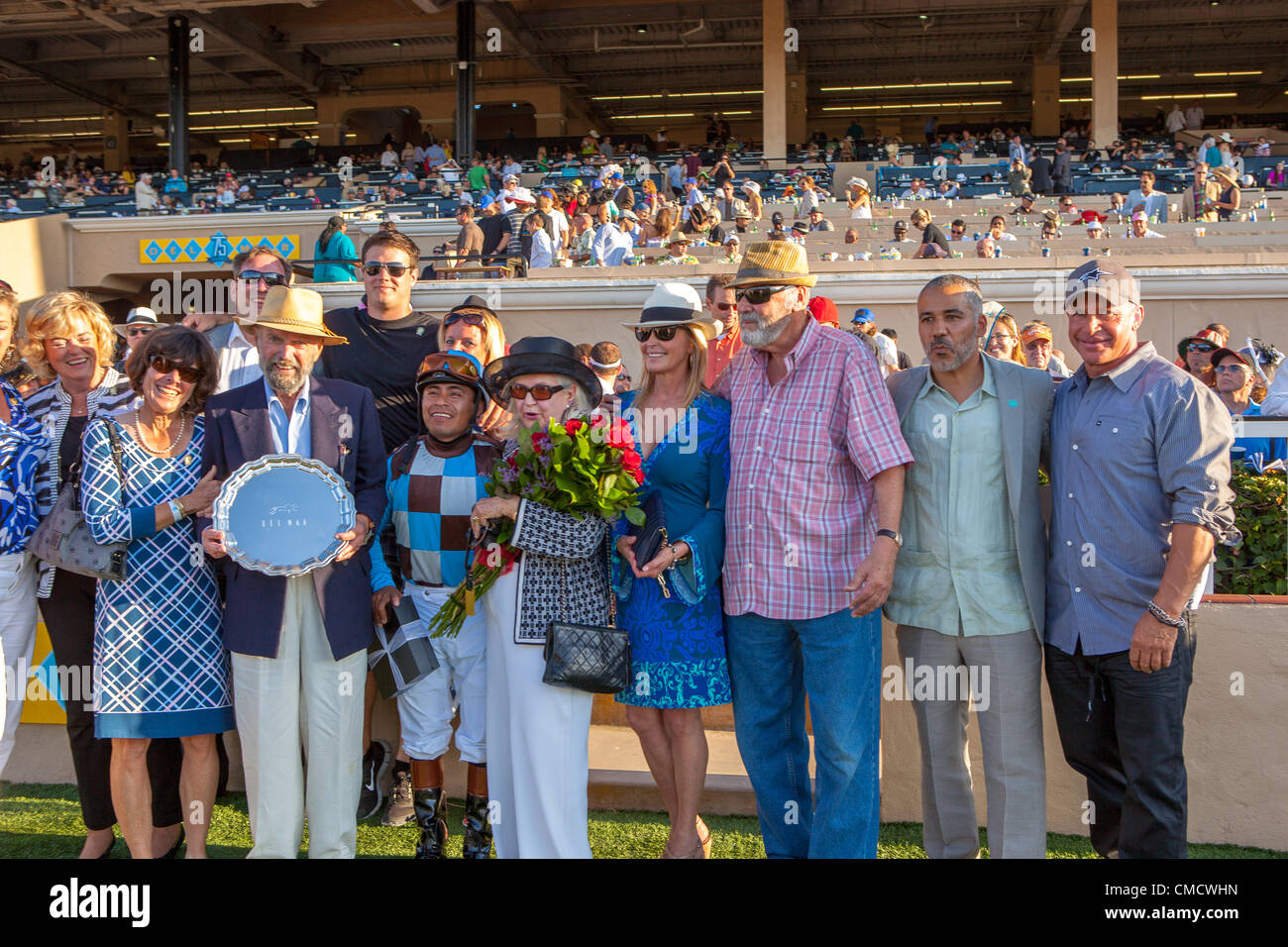 July 18, 2012 - Delmar, California, U.S - Movie star Bo Derick,.Where ...
