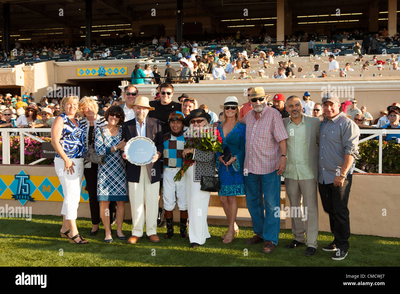 July 18, 2012 - Delmar, California, U.S - Movie star Bo Derick..Where ...