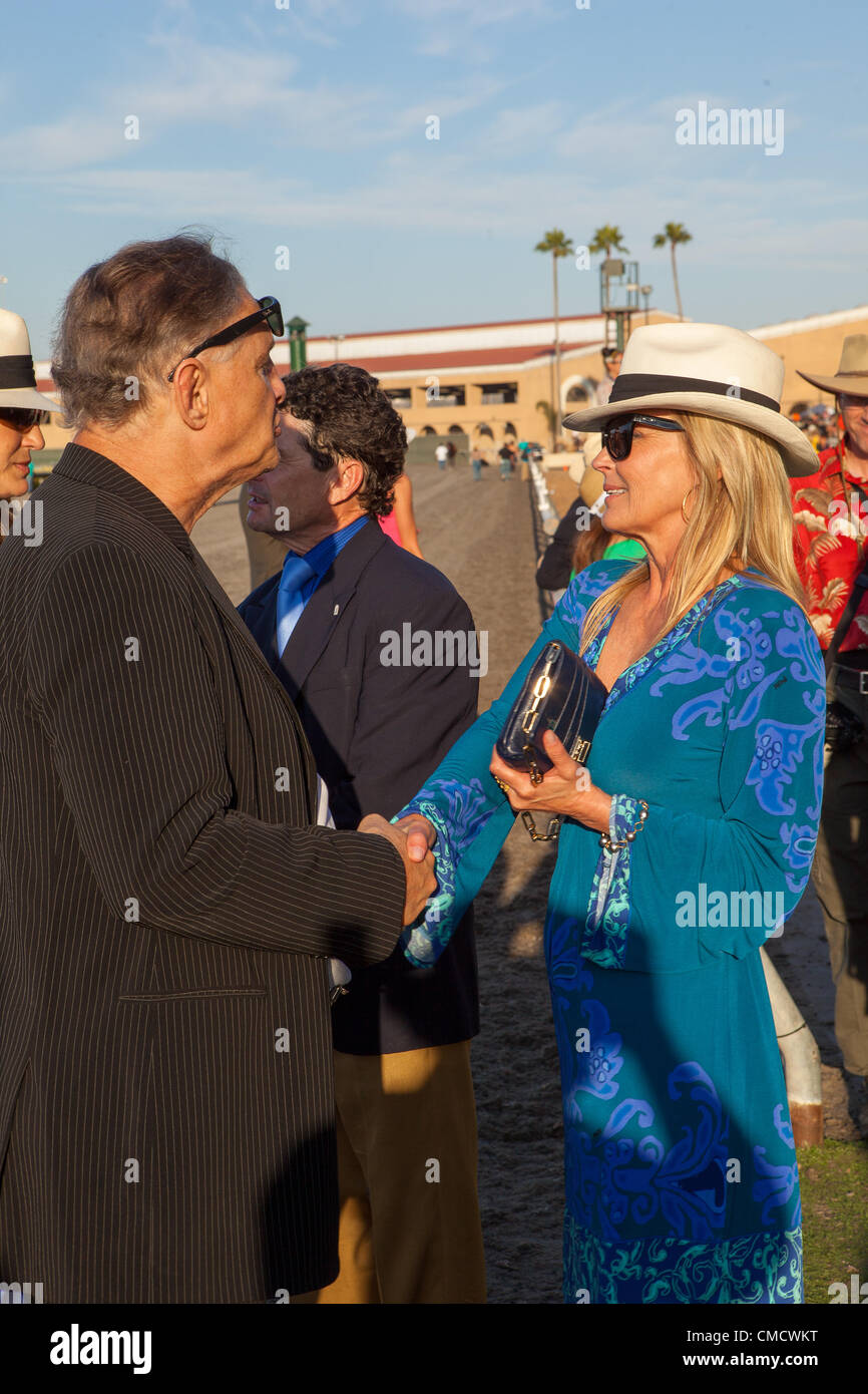 July 18, 2012 - Delmar, California, U.S - Movie star Bo Derick,.Where ...