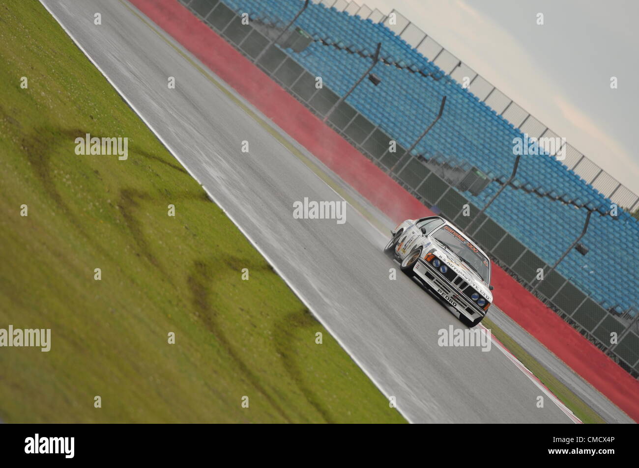 20th July 2012, Silverstone, UK Jody Halse's BMW 635 in the rain during ...