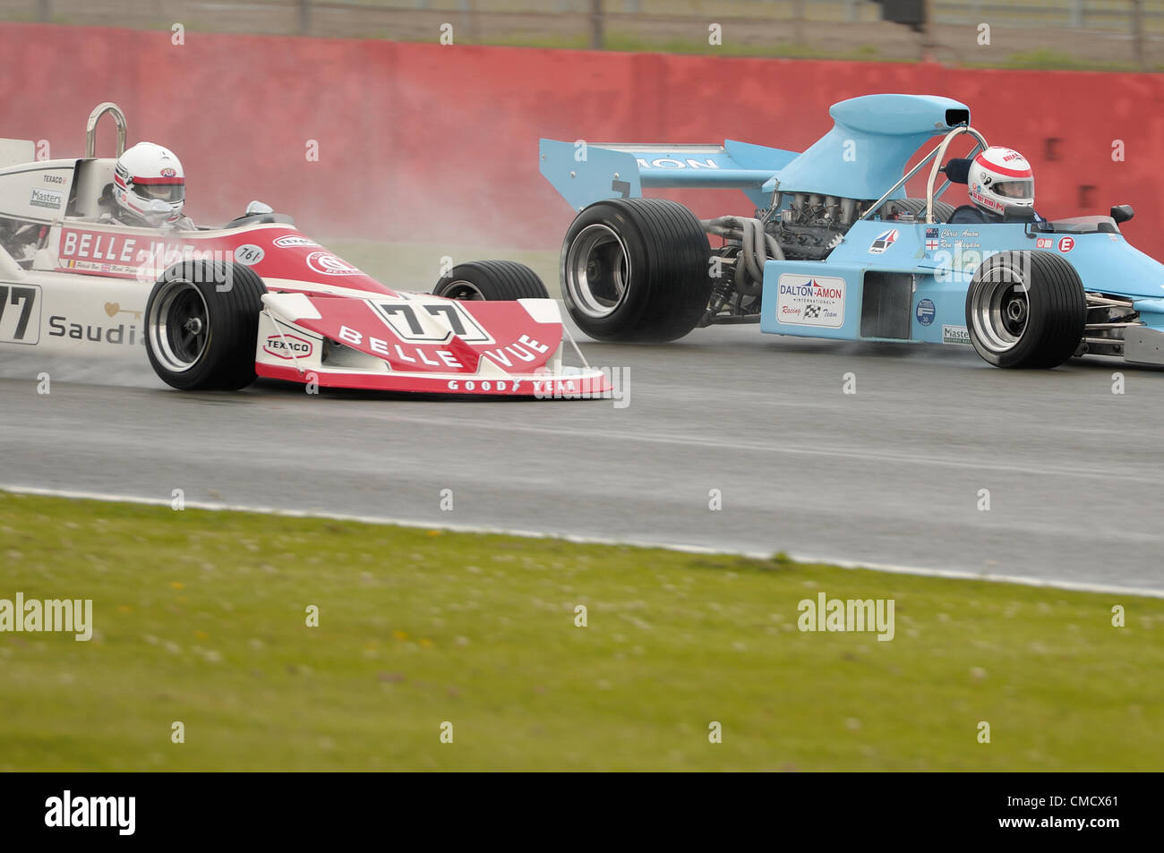 20th July 2012, Silverstone, UK Ron Maydon's Amon F101, and Mark Higson ...