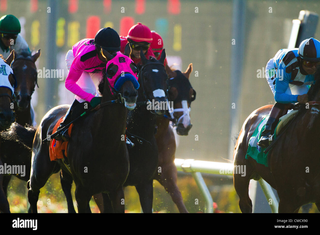 July 18, 2012 - Delmar, California, U.S - Where the turf meets the surf ...