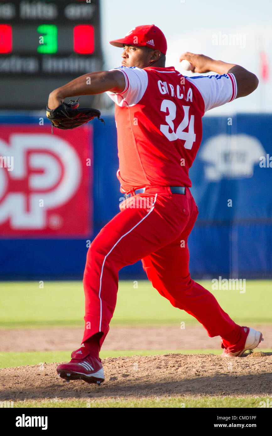 HAARLEM, THE NETHERLANDS, 20/07/2012. Pitcher Vladimir García of team ...