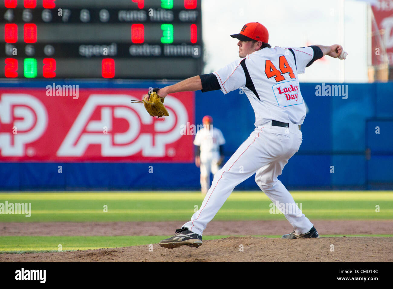 HAARLEM, THE NETHERLANDS, 20/07/2012. Pitcher Leon Boyd of team ...