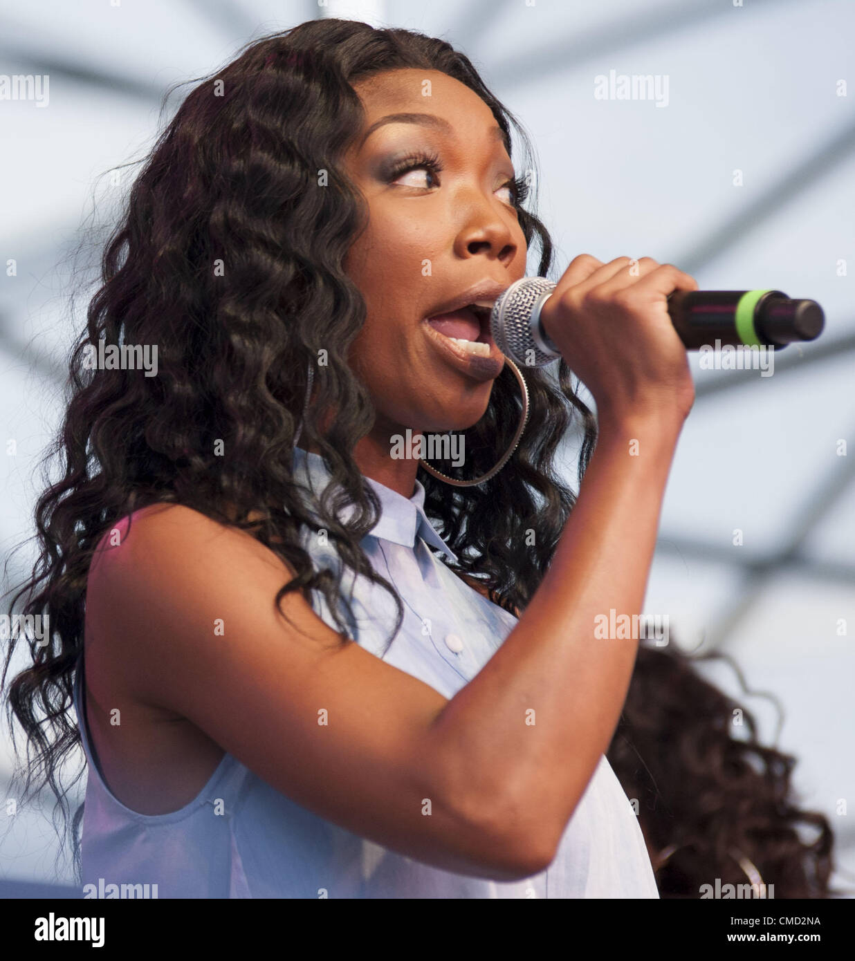 July 21, 2012 - Philadelphia, Pennsylvania, U.S - R&B singer, BRANDY ...
