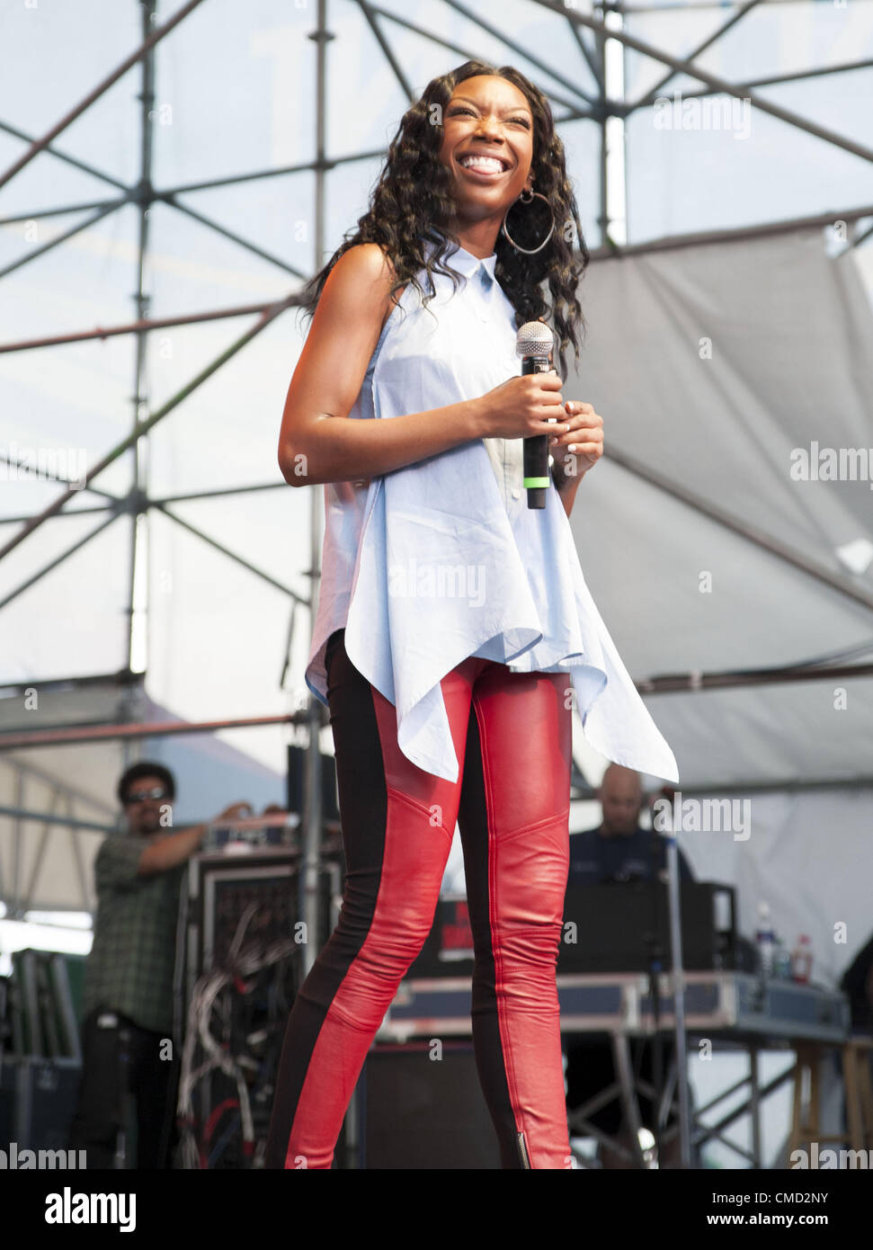 July 21, 2012 - Philadelphia, Pennsylvania, U.S - R&B singer, BRANDY ...