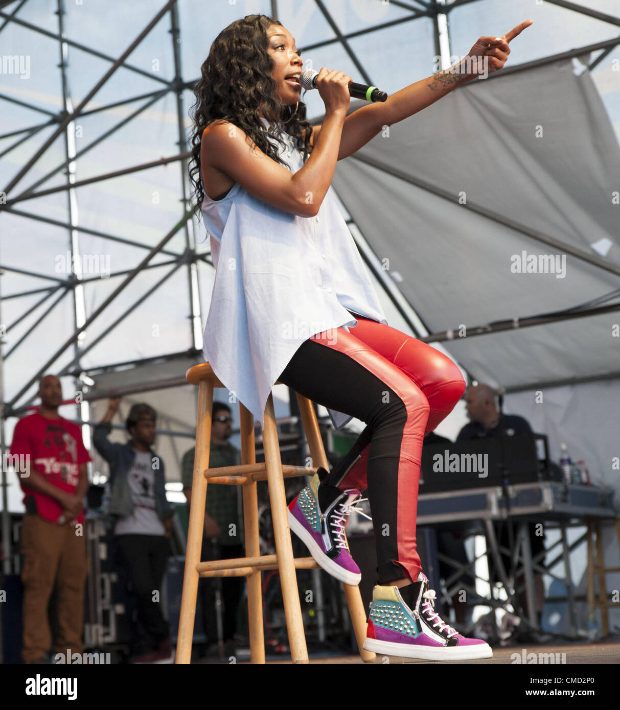 July 21, 2012 - Philadelphia, Pennsylvania, U.S - R&B singer, BRANDY ...