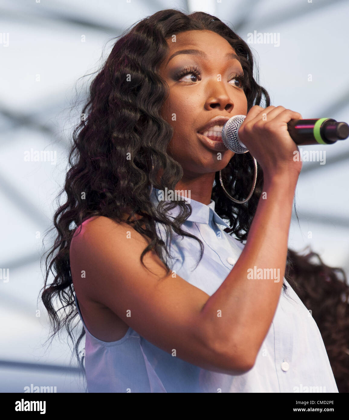 July 21, 2012 - Philadelphia, Pennsylvania, U.S - R&B singer, BRANDY ...