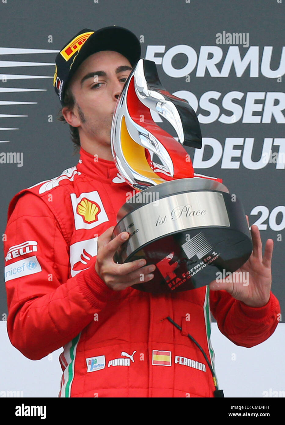 Ferrari celebrates on podium hi-res stock photography and images - Alamy