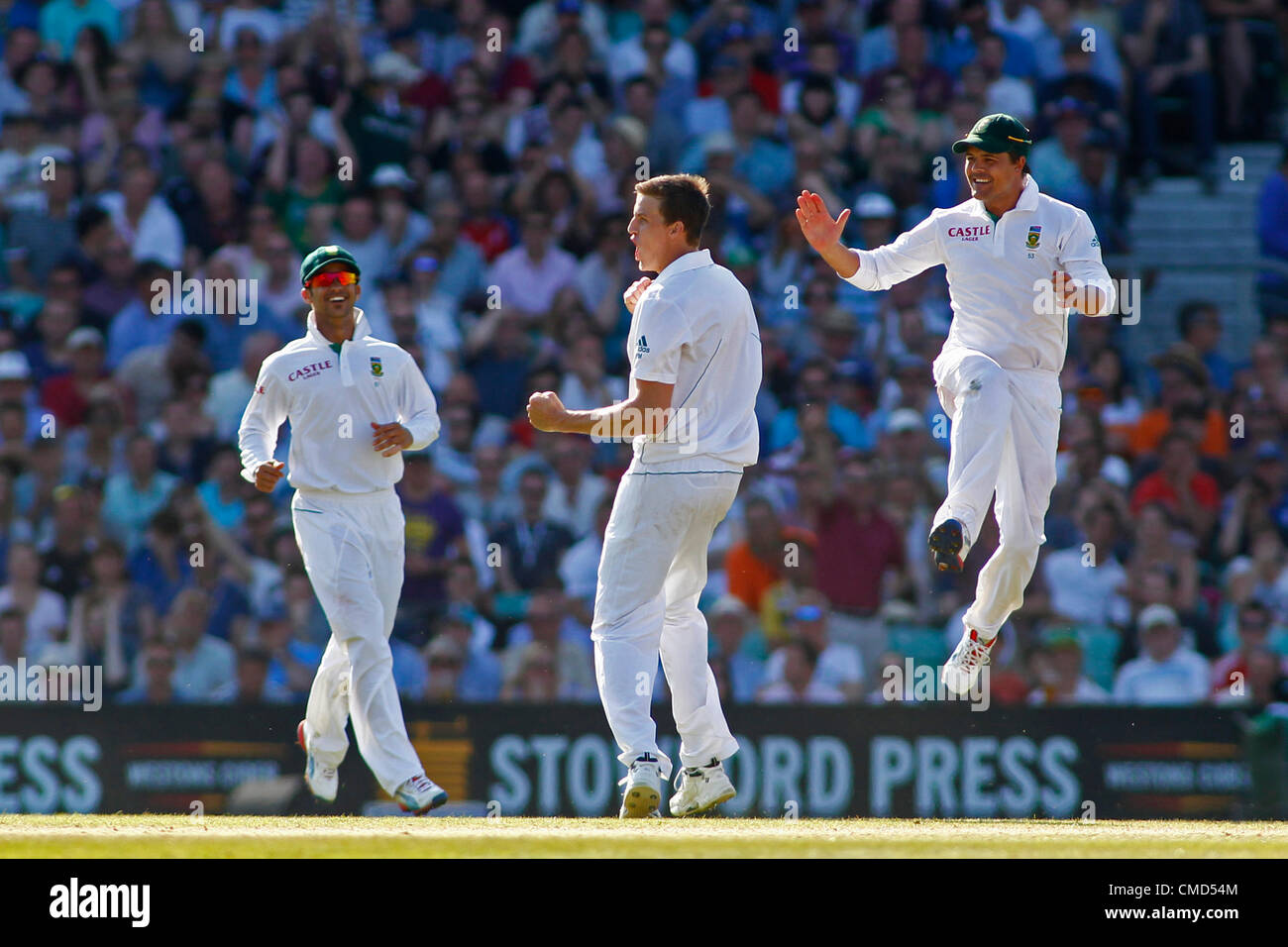22/07/2012 London, England. South Africa's Morne Morkel and South ...