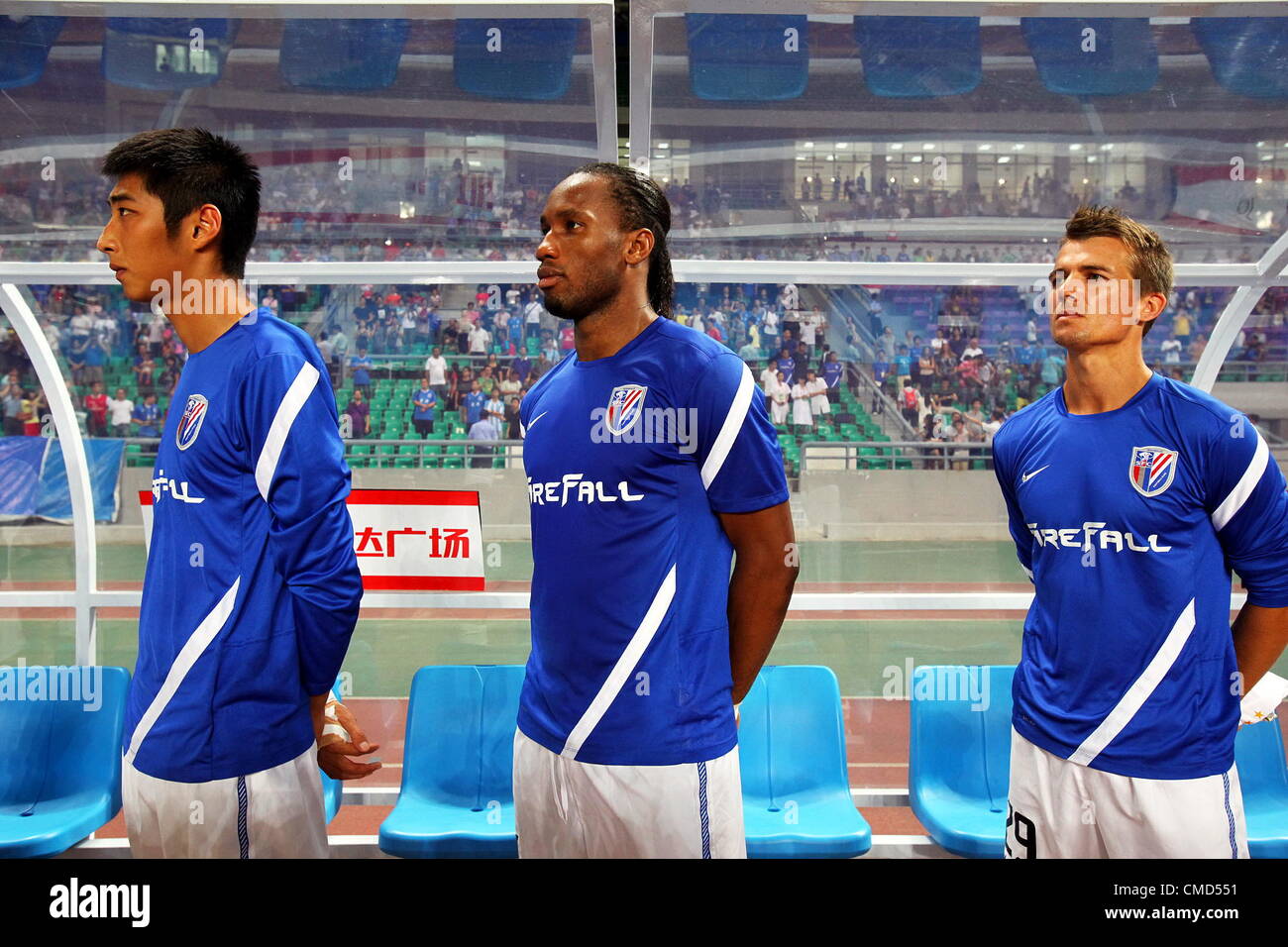 22.07.2012. Guangzhou, CHINA; Shanghai Shenhua striker Didier Drogba ...