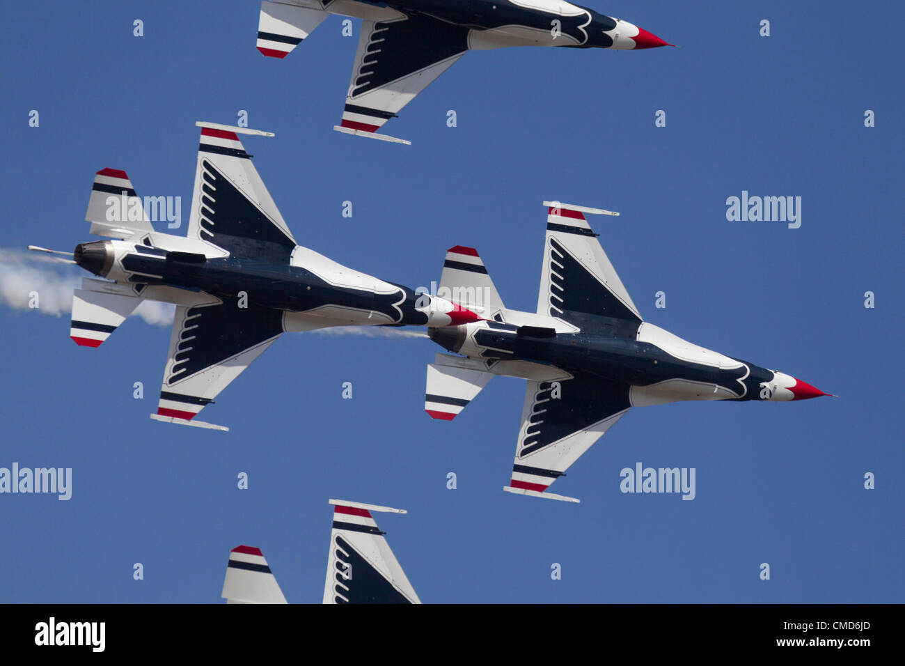 Diamond Formation, USAF Thunderbirds Air Demonstration Squadron, F-16C ...