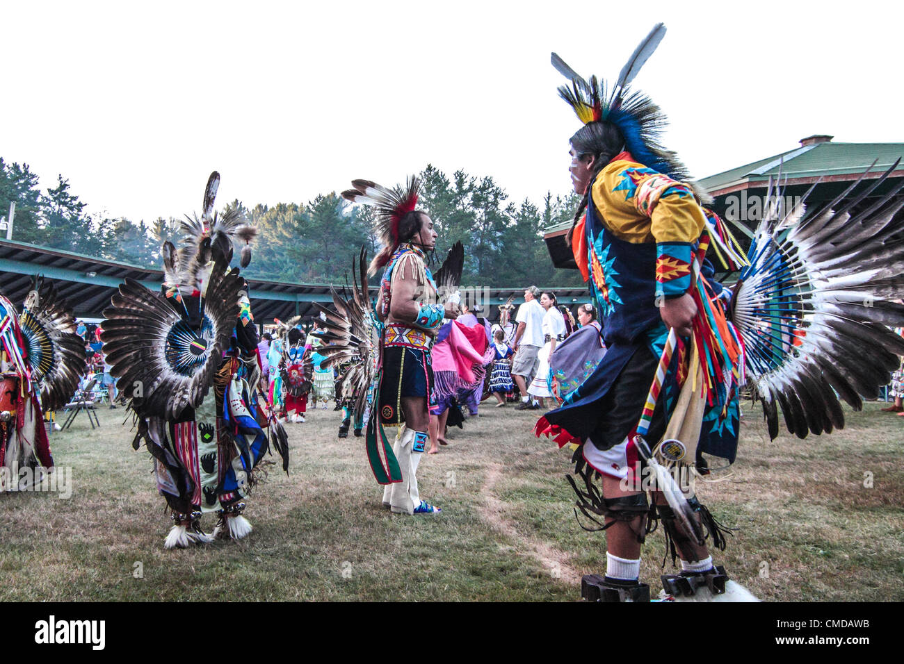 Native Americans from around North America gathered to sing, dance, and ...