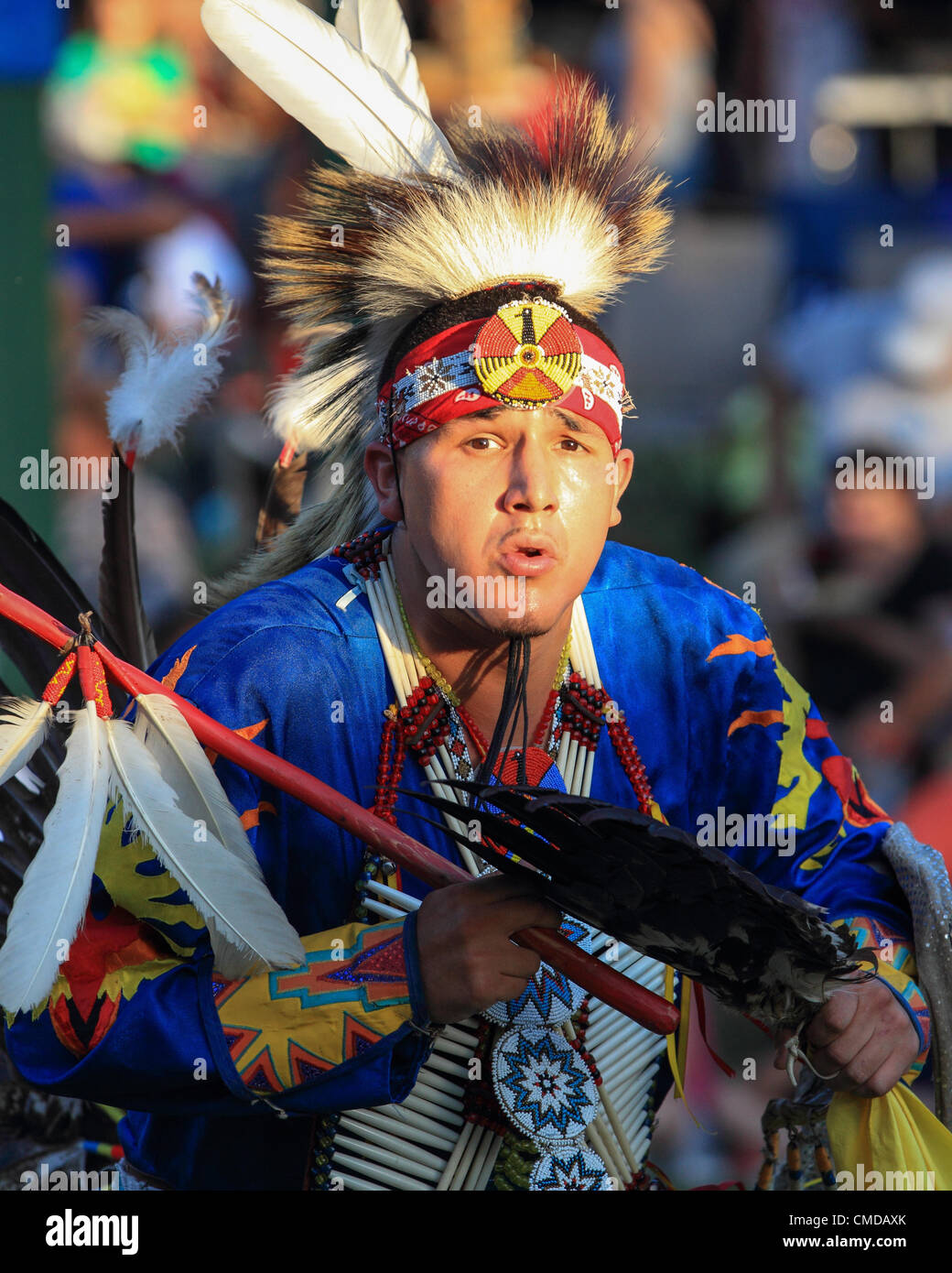 Native Americans from around North America gathered to sing, dance, and ...