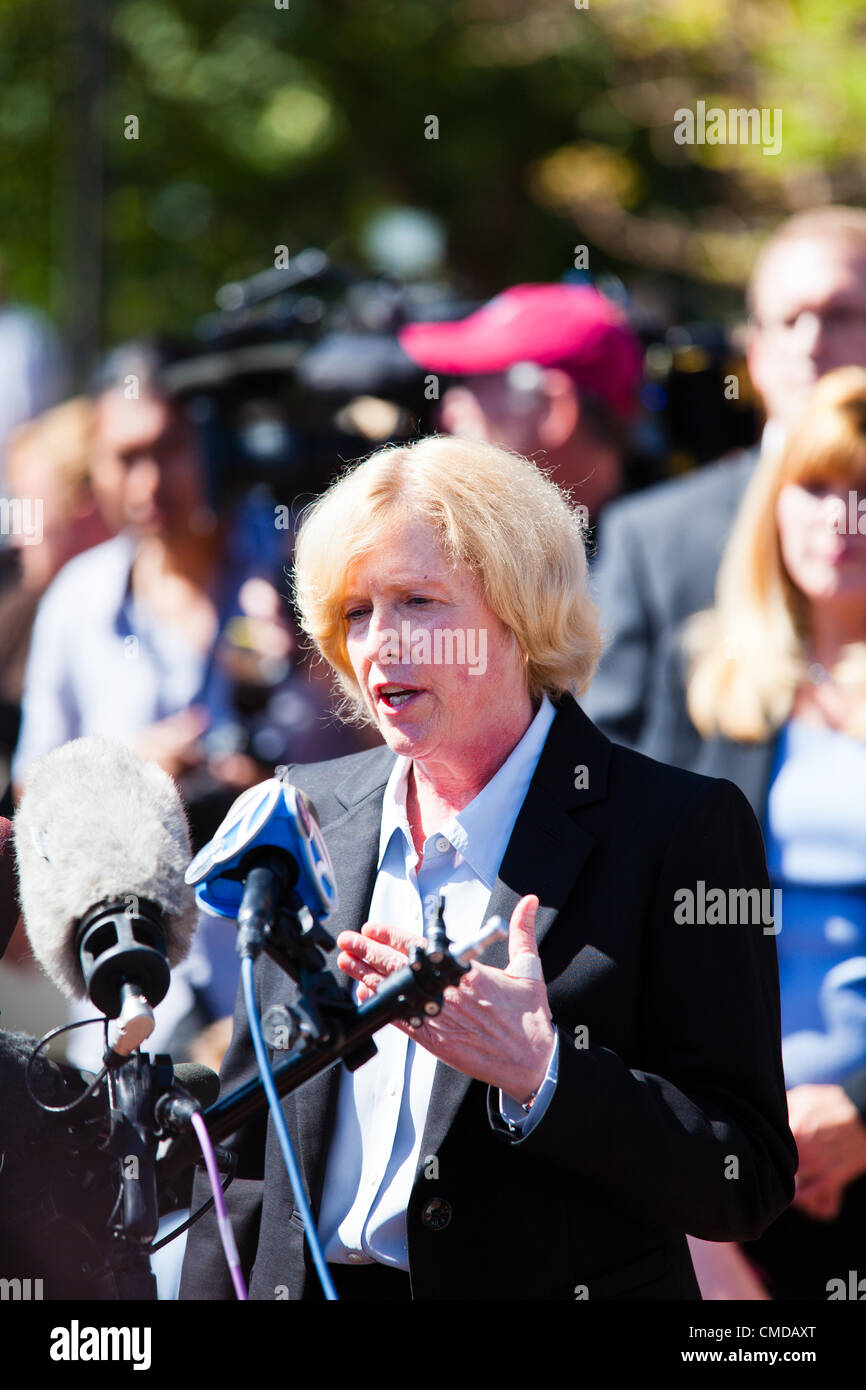 Centennial, Colorado, USA. Arapahoe County District Attorney Carol ...