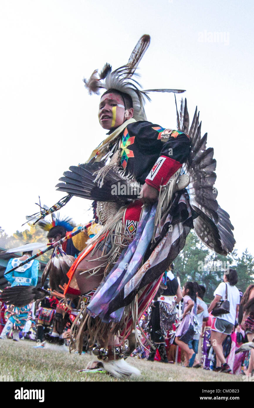 Native Americans from around North America gathered to sing, dance, and ...