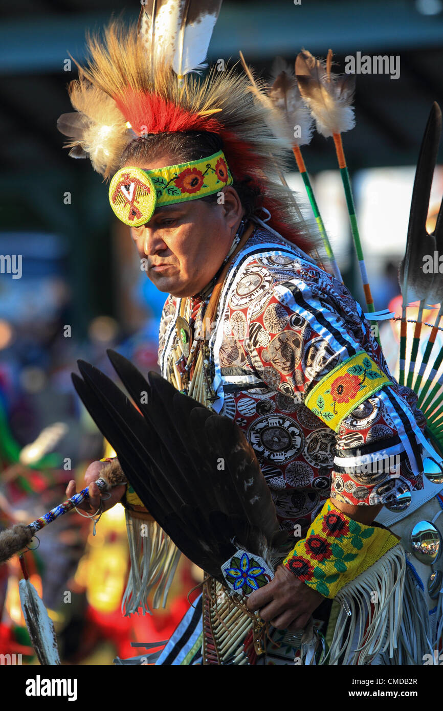 Native Americans from around North America gathered to sing, dance, and ...