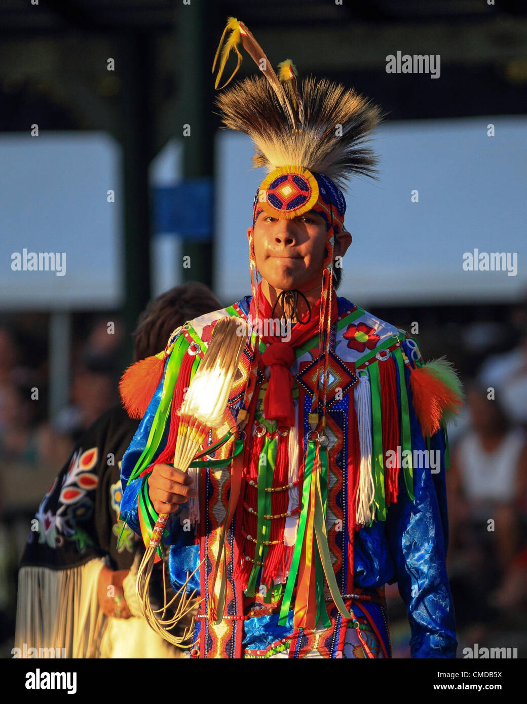 Native Americans from around North America gathered to sing, dance, and ...