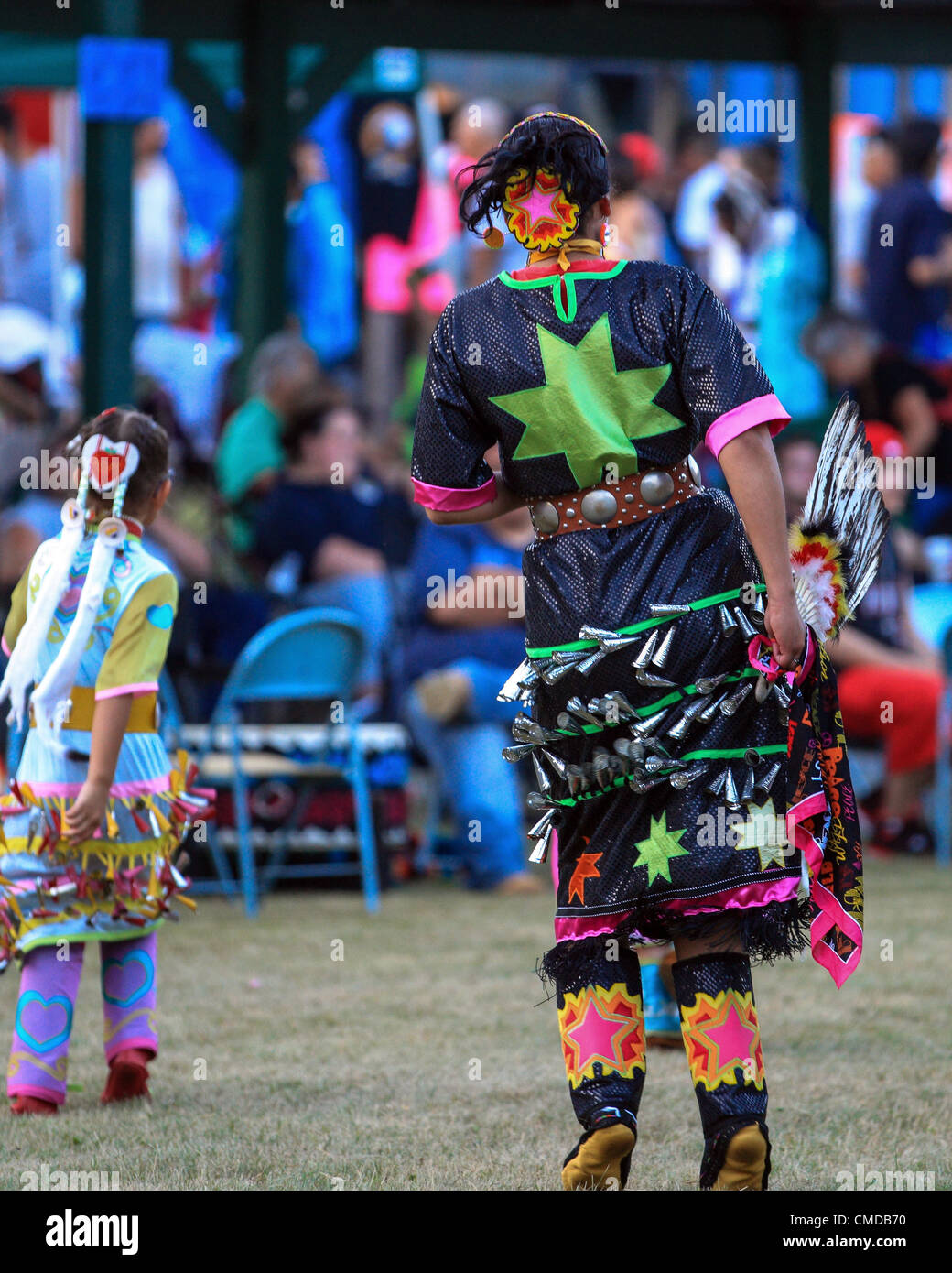 Native Americans from around North America gathered to sing, dance, and ...