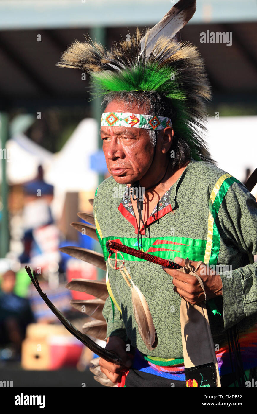 Native Americans from around North America gathered to sing, dance, and ...