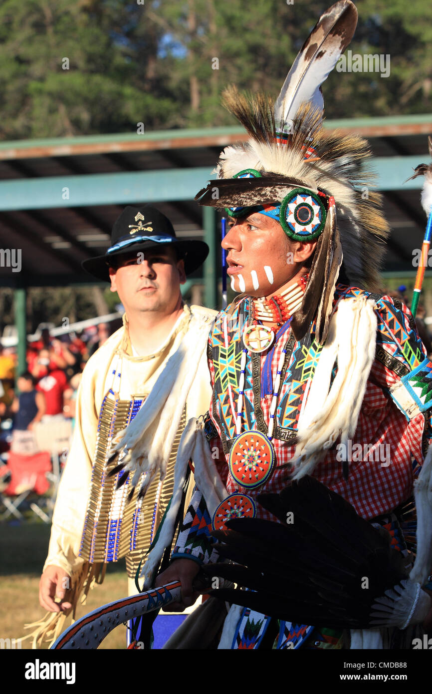 Native Americans from around North America gathered to sing, dance, and ...