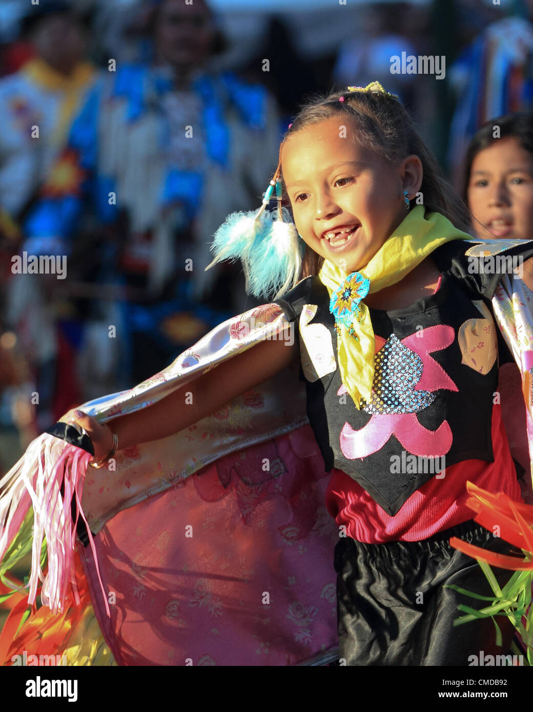 Native Americans from around North America gathered to sing, dance, and ...