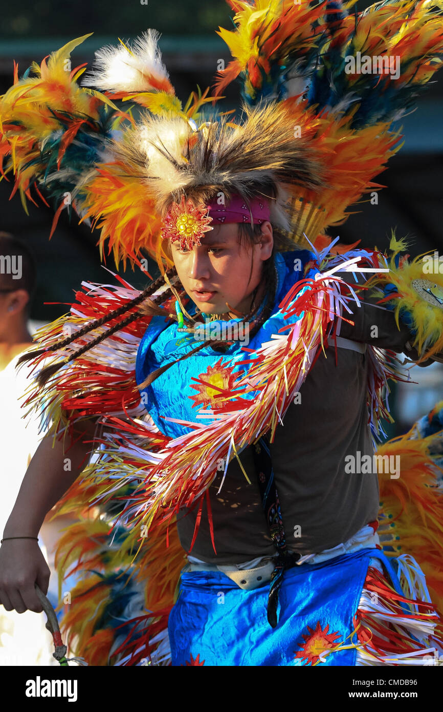 Native Americans from around North America gathered to sing, dance, and ...