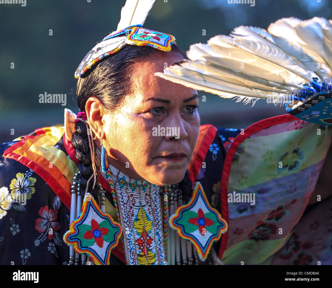 Native Americans from around North America gathered to sing, dance, and ...