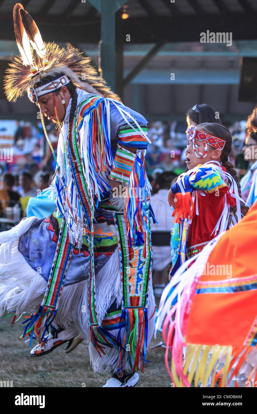 Native Americans from around North America gathered to sing, dance, and ...