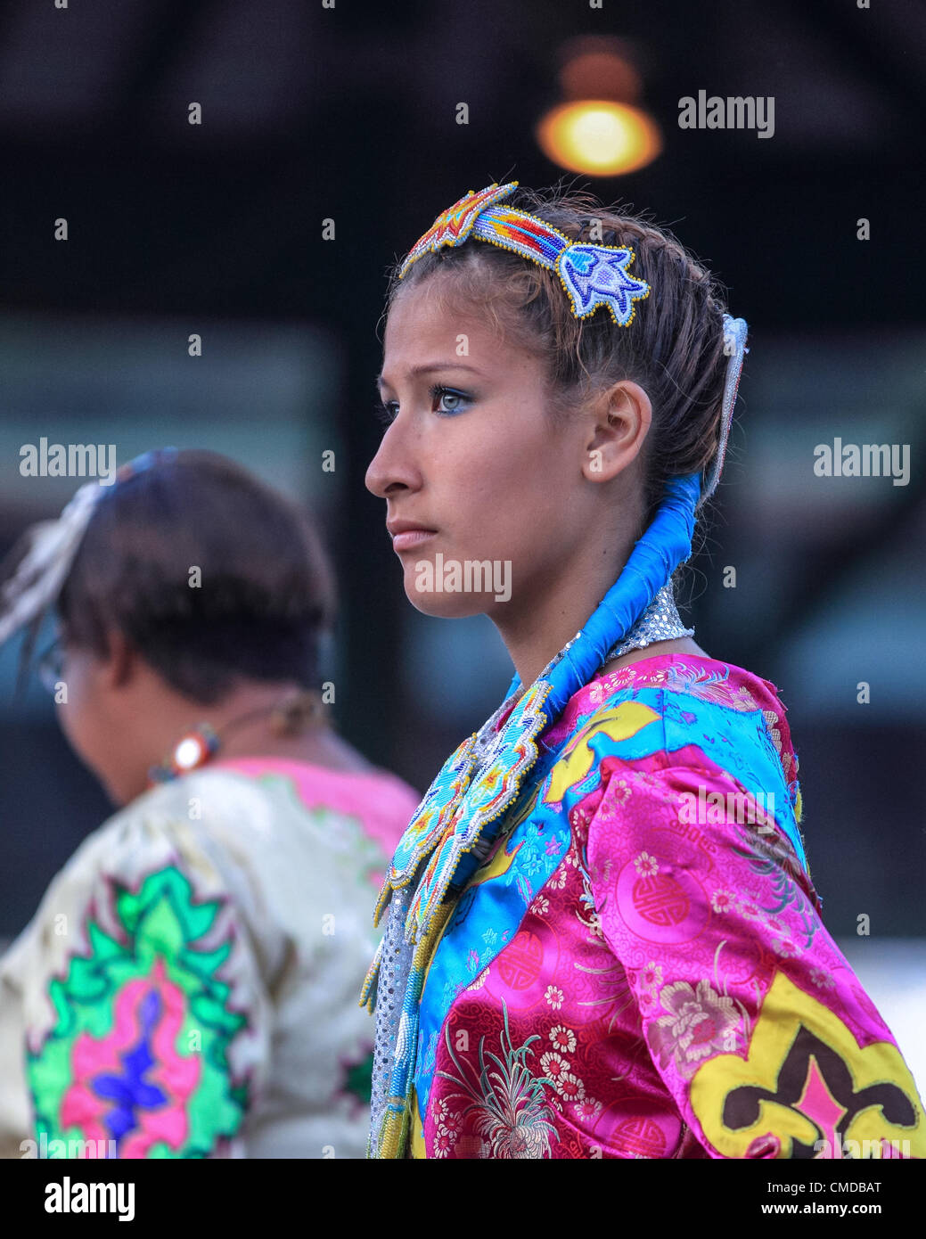 Native Americans from around North America gathered to sing, dance, and ...