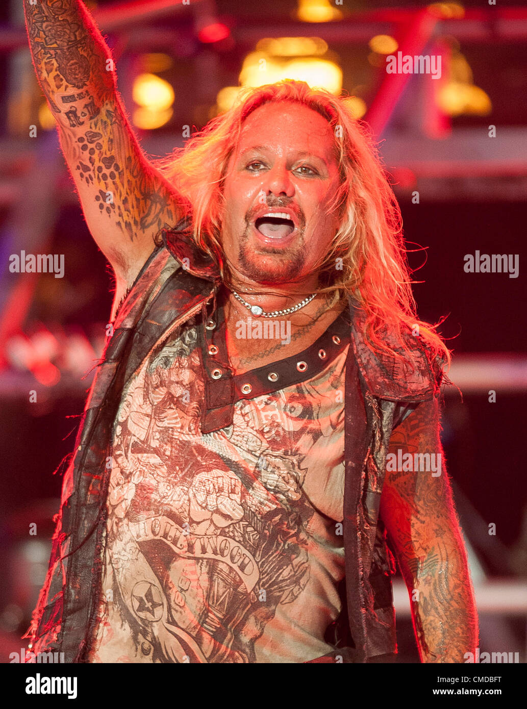 Jul. 22, 2012 - Raleigh, North Carolina; USA - Singer VINCE NEIL of the ...