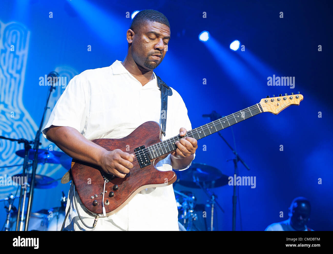 Jul. 20, 2012 - Raleigh, North Carolina; USA - Guitarist for Singer ...