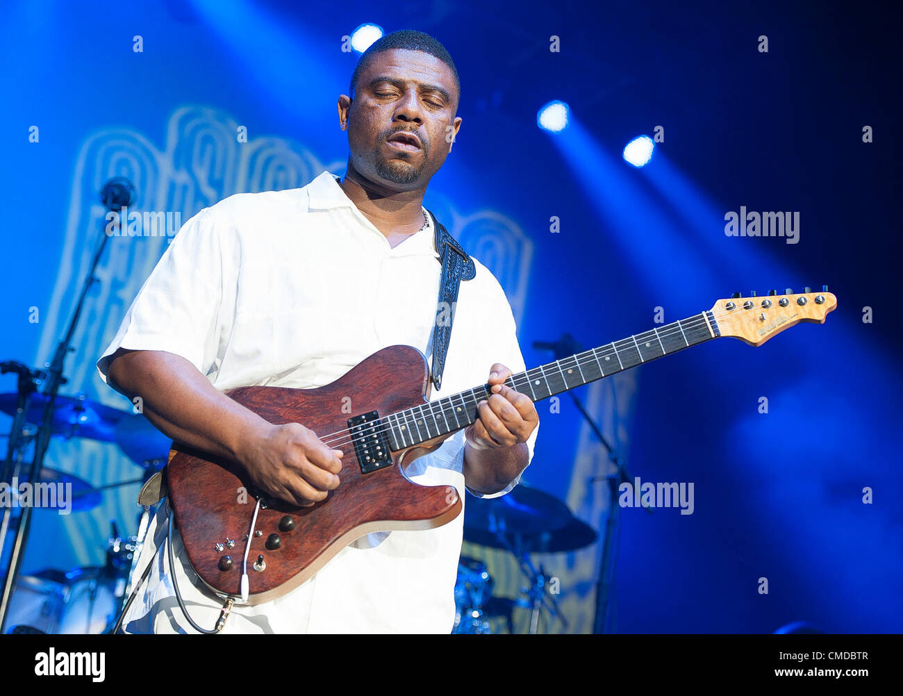 Jul. 20, 2012 - Raleigh, North Carolina; USA - Guitarist for Singer ...