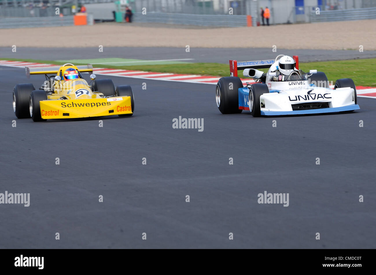 22nd July 2012, Silverstone, UK. Lee Dwyer's March 782 and Neil Fowler ...