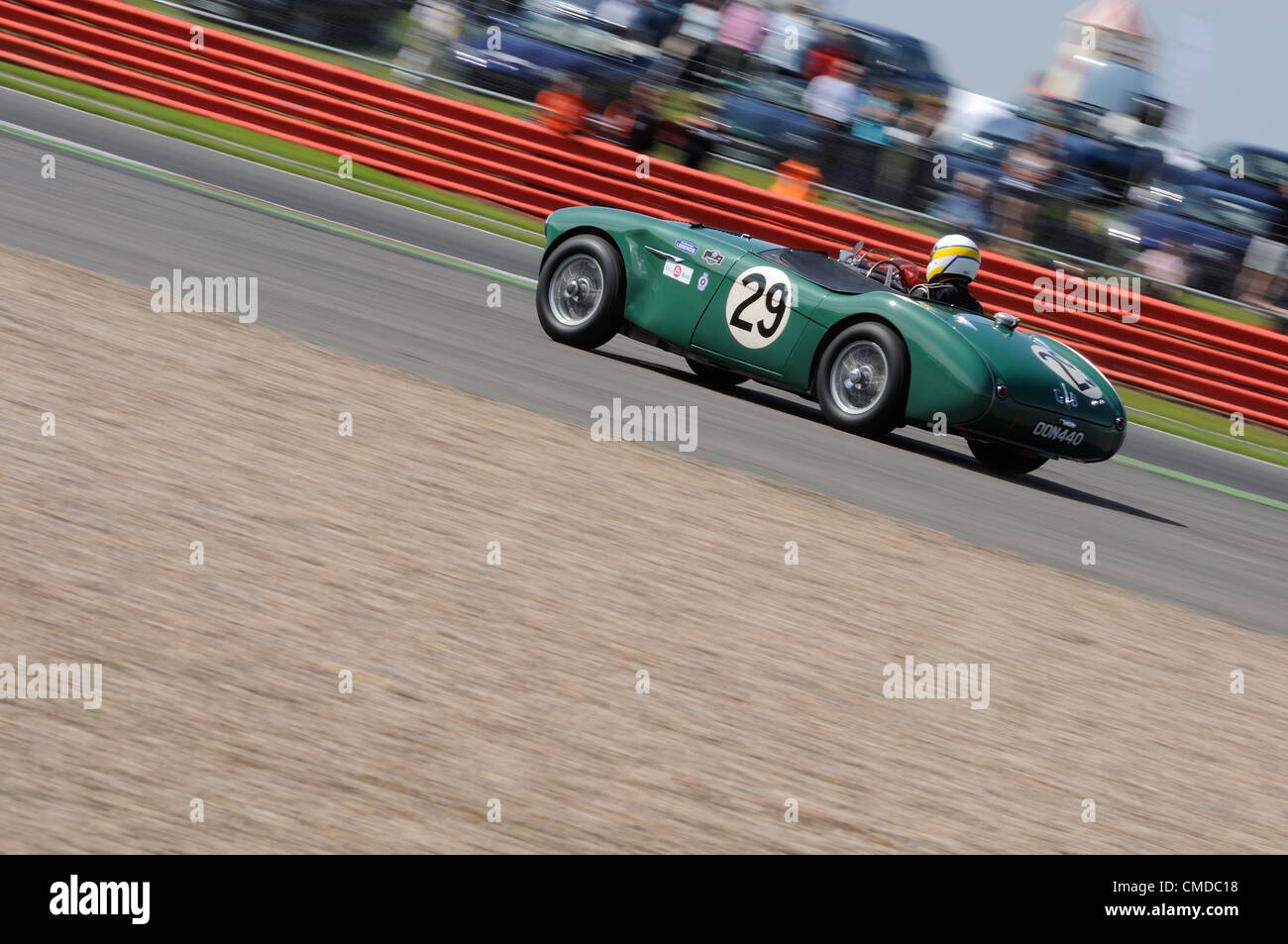 22nd July 2012, Silverstone, UK. Michael Darcey's Austin-Healey 100S ...