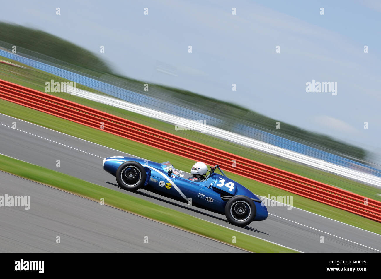 22nd July 2012, Silverstone, UK. John Bussey's Cooper T43 during the ...