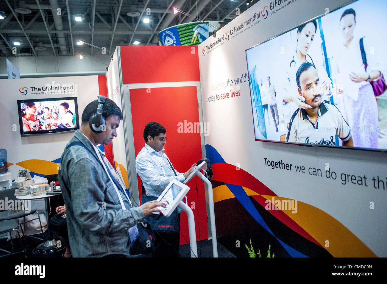 The Global Fund booth at the 2012 International AIDS Conference in ...