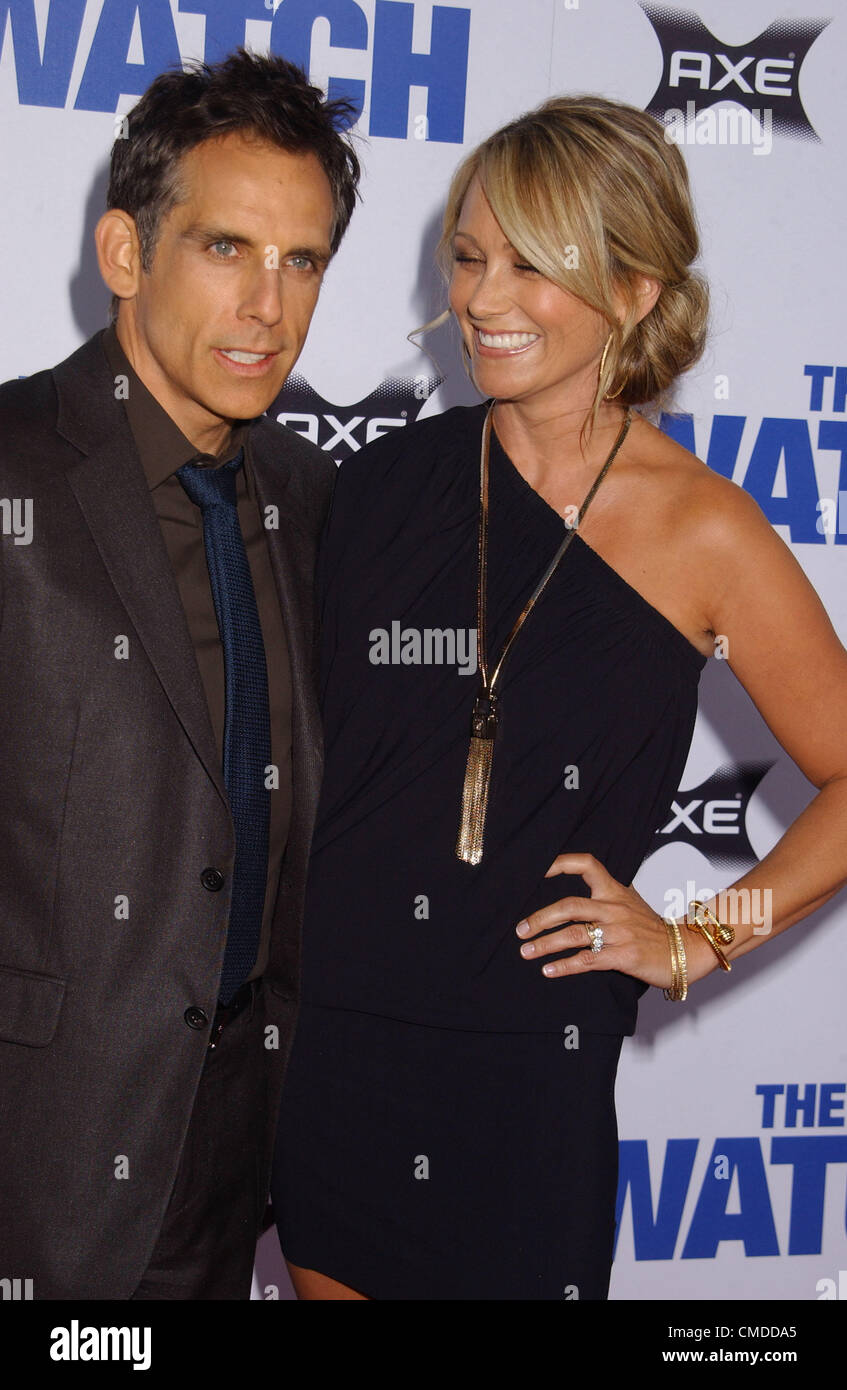 July 23, 2012 - Hollywood, California, U.S. - Ben Stiller & Wife attend ...