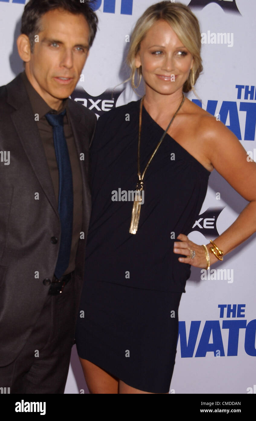 July 23, 2012 - Hollywood, California, U.S. - Ben Stiller & Wife attend ...