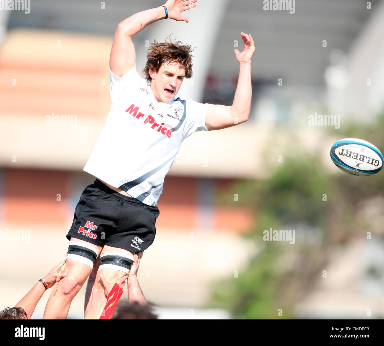 DURBAN, SOUTH AFRICA - JULY 24, Keegan Daniel during The Sharks ...