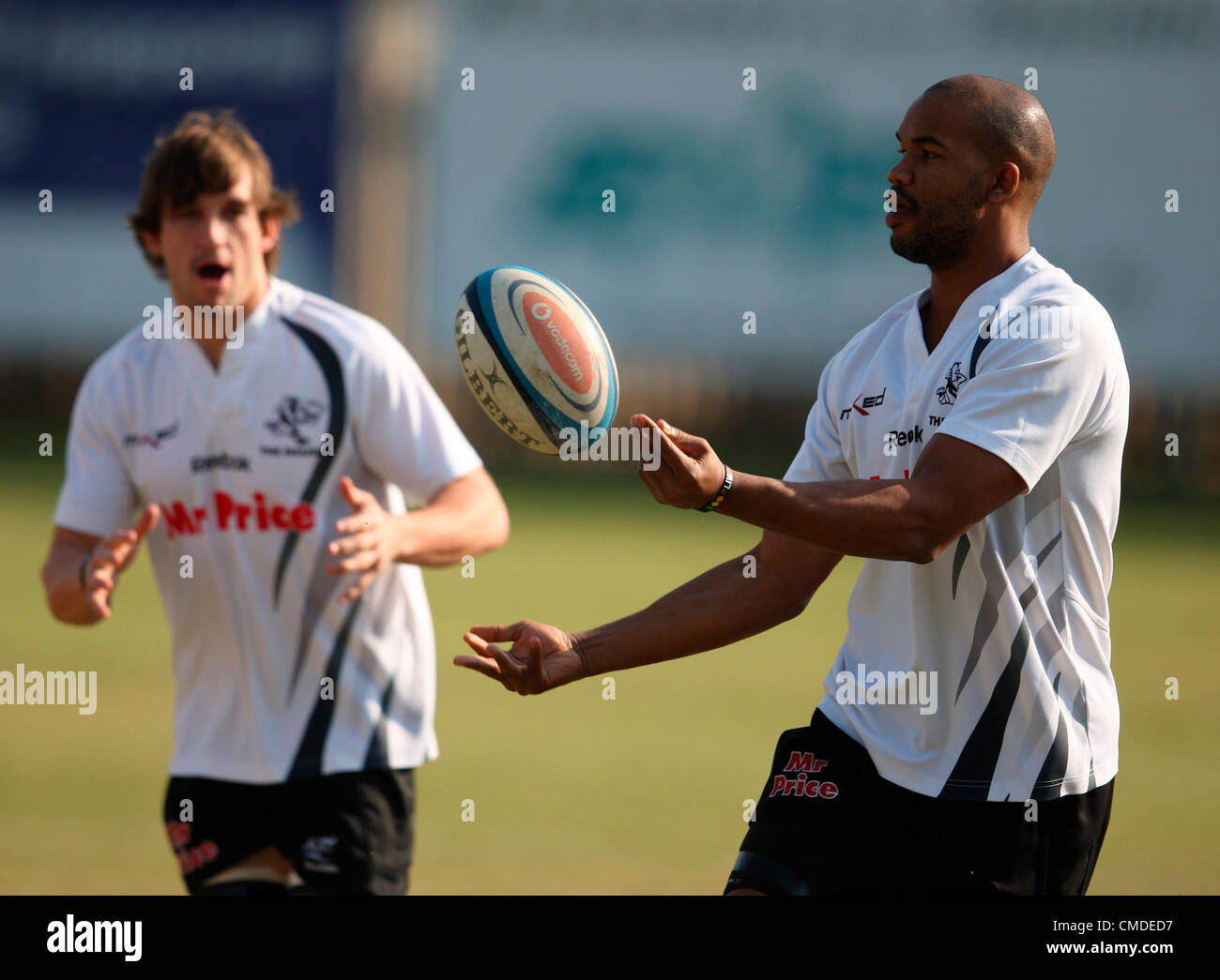 DURBAN, SOUTH AFRICA - JULY 24, JP Pietersen during The Sharks training ...