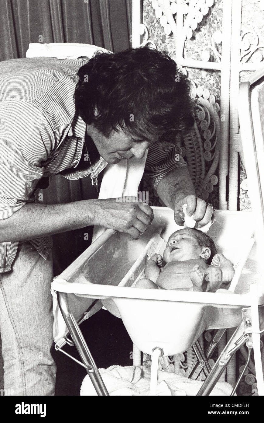 MICHAEL COLE with daughter Jennifer Holly Cole at home.Supplied by ...