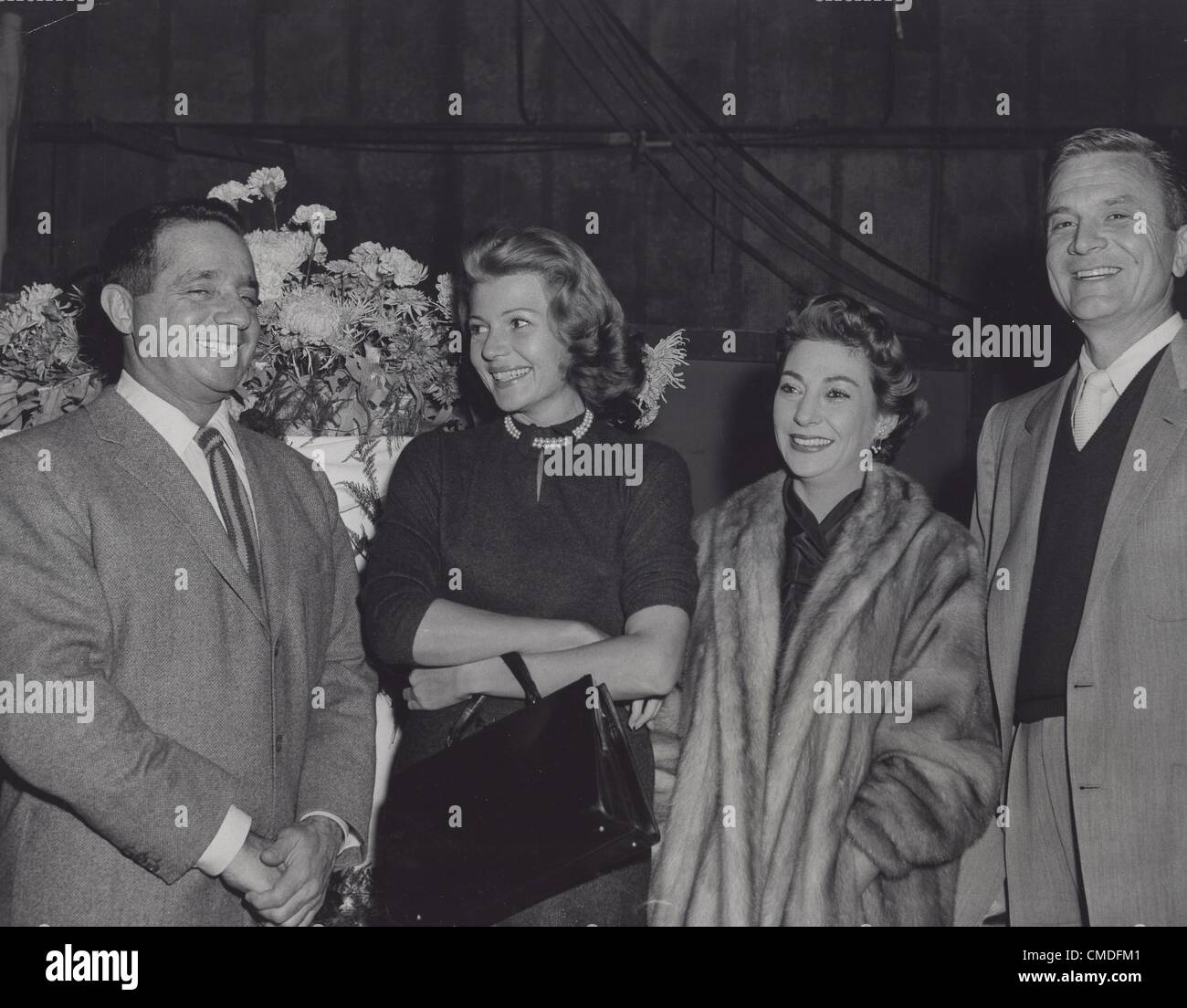 RITA HAYWORTH with James Hill , producer of Separate Tables Harold ...